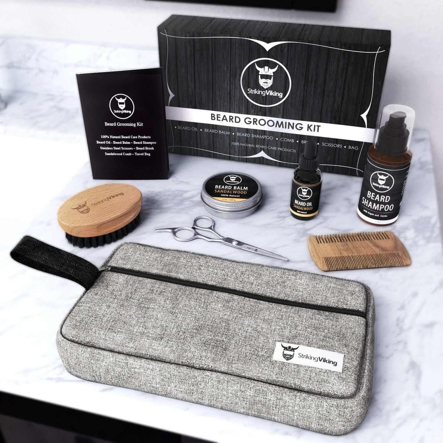 Ultimate Beard Grooming Kit for Men – Striking Viking